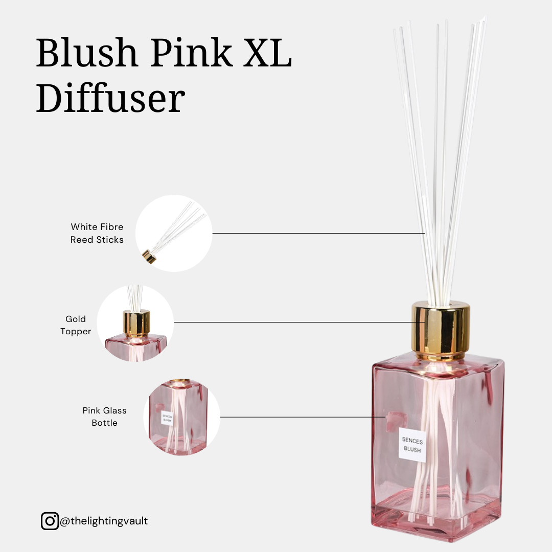 Sences Blush Pink Alang Alang Reed Diffuser 2200ml Extra Large – The Lighting Vault