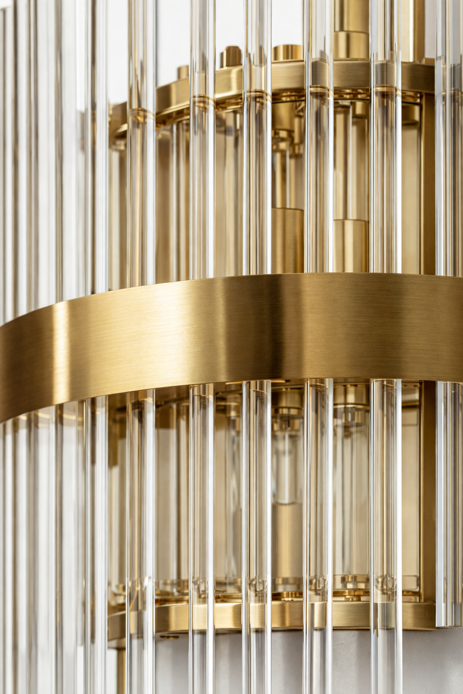 Euston Gold Glass Rod Wall Light | Luxury Wall Sconce – The Lighting Vault