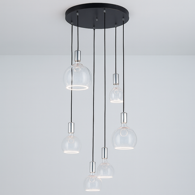 Roma Single Pendant | Modern Pendant Light with Aura Ring Bulb – The ...
