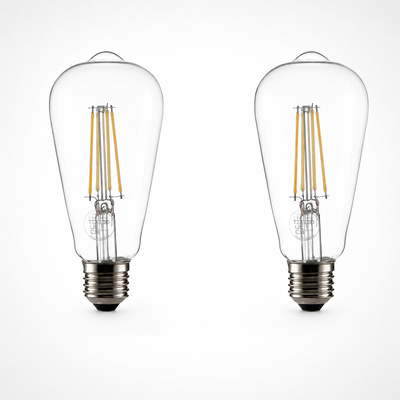 ST64 LED Filament Bulbs Pack of 2 | The Lighting Vault