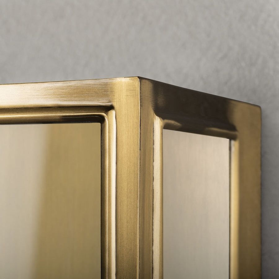 Atri Outdoor IP44 Rated Wall Light With Clear Glass Panels – The ...